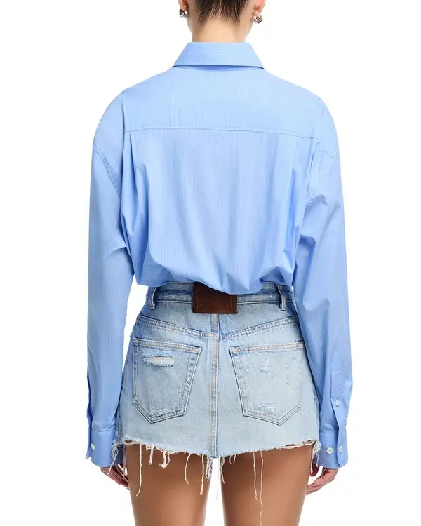 Alexander Wang Mixed Media Romper Skort - Authentic
