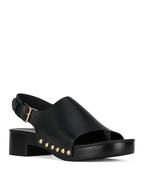 Jeffrey Campbell Pipper Wood Platform Sandals - Black