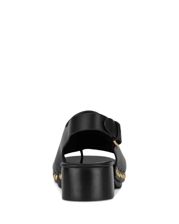 Jeffrey Campbell Pipper Wood Platform Sandals - Black