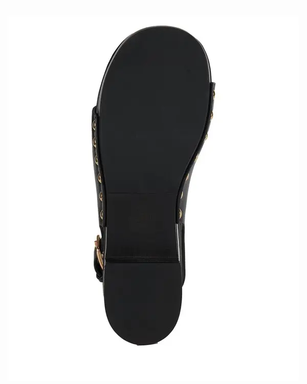Jeffrey Campbell Pipper Wood Platform Sandals - Black