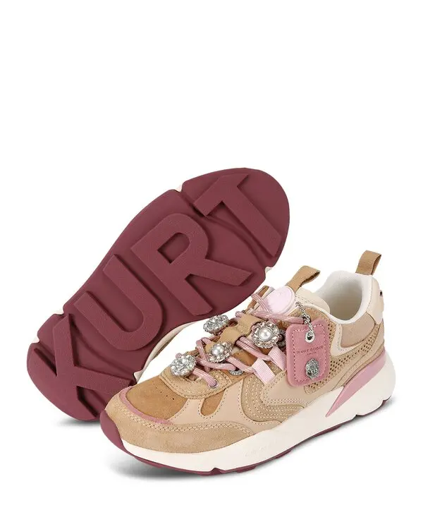 Kurt Geiger Embellished Leather Sneakers