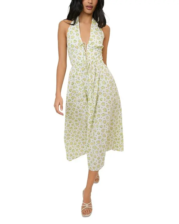 NOBODY'S CHILD Halterneck Midi Dress