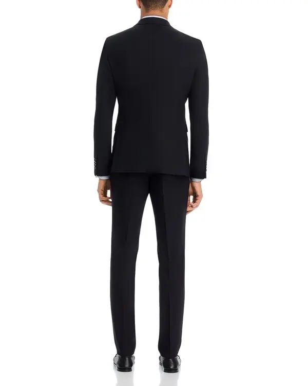 BOSS Wenten Textured Performance Wool Extra Slim Fit Suit Pants - Black