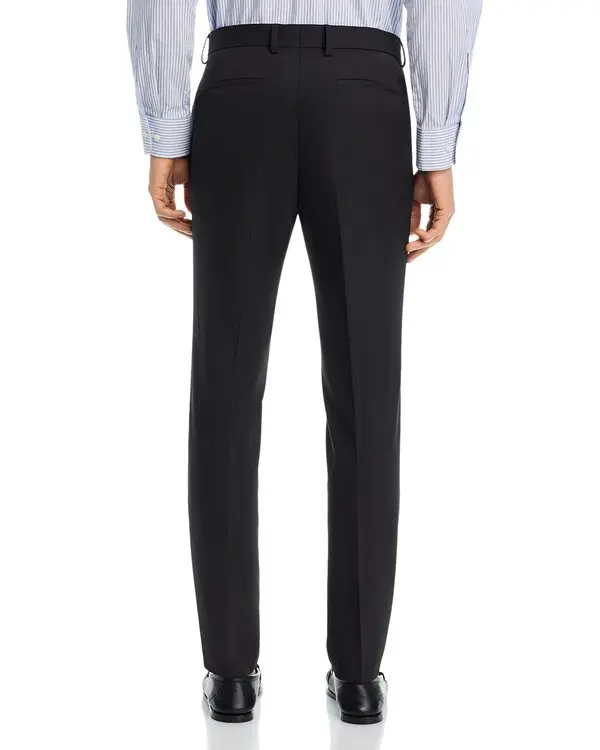 BOSS Wenten Textured Performance Wool Extra Slim Fit Suit Pants - Black