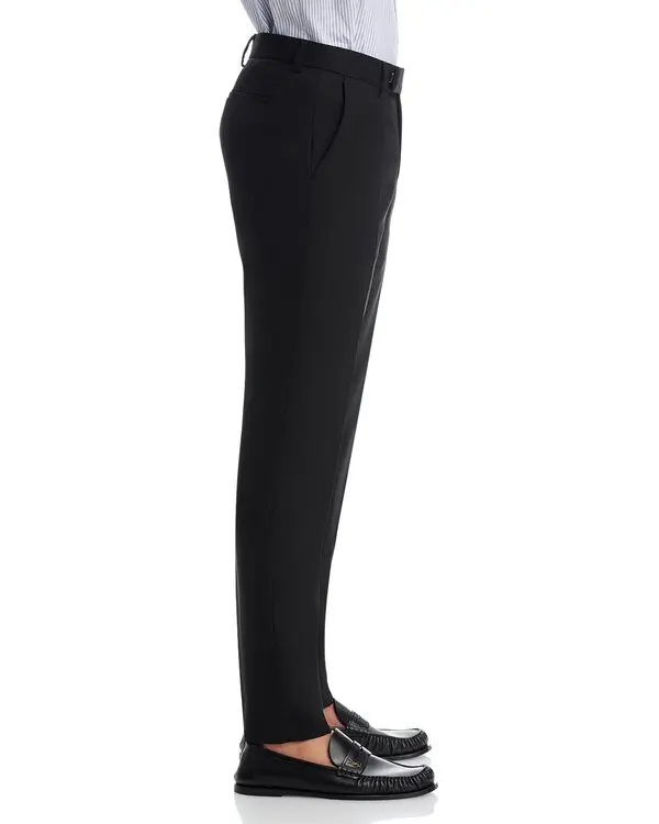BOSS Wenten Textured Performance Wool Extra Slim Fit Suit Pants - Black
