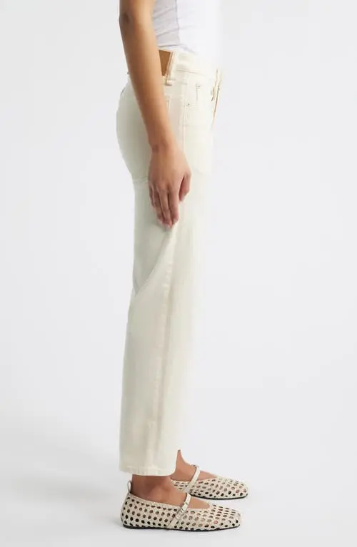 Rag & Bone Harlow Low-rise Ankle Straight-leg Jeans - Ecru