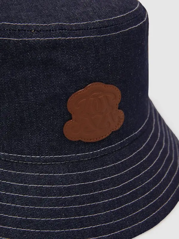 REISS Sulby Denim Bucket Hat