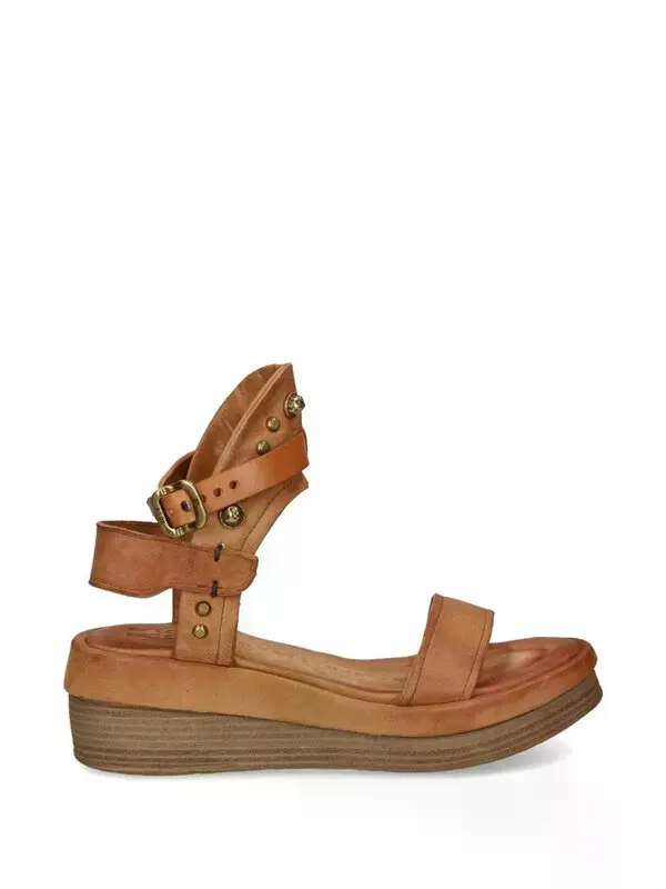 A.S.98 Studded Sandals - Brown