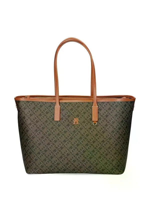 Tommy Hilfiger Monogram Shoulder Bag - Brown