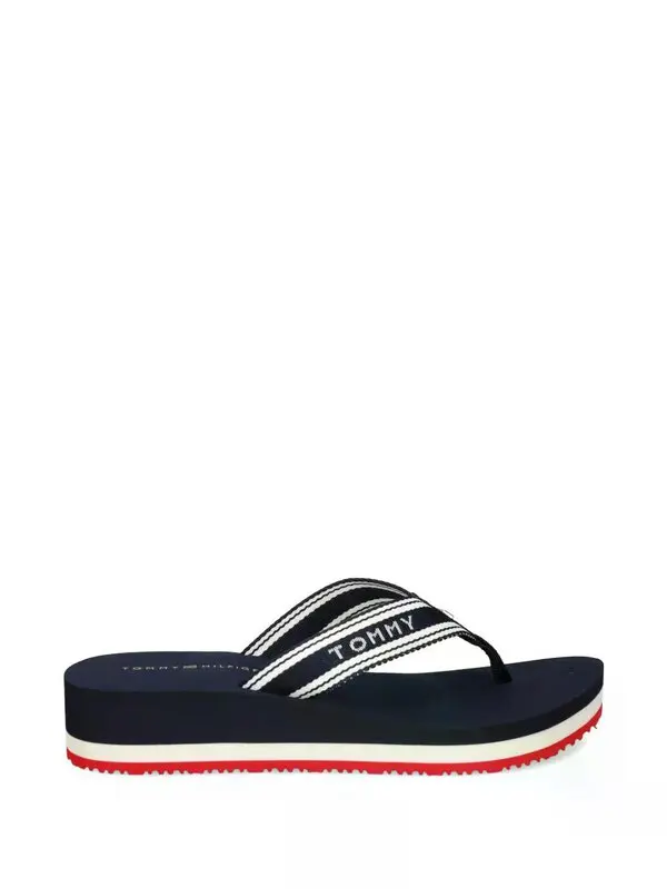 Tommy Hilfiger Striped Platform Flip-flops