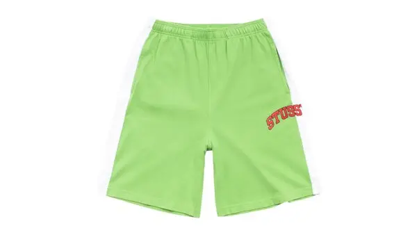 StÜssy Stripe Jersey Shorts - Kiwi