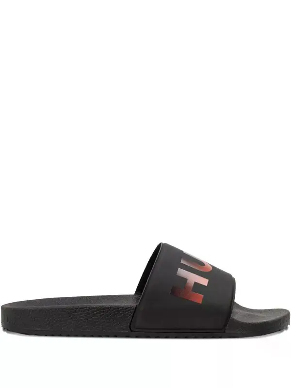 Hugo Logo Detail Flip Flops