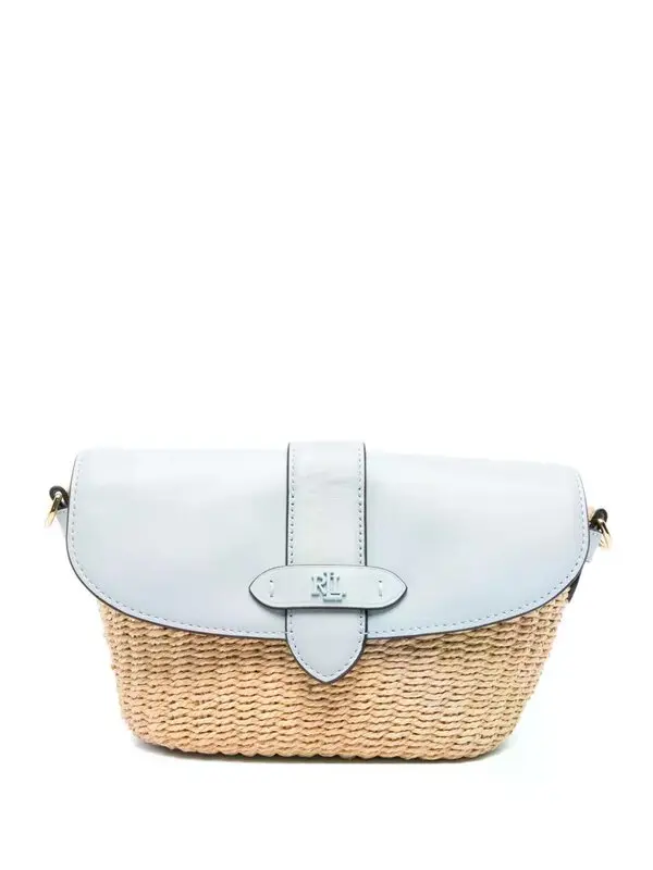 Ralph Lauren Woven Leather Tote Bag