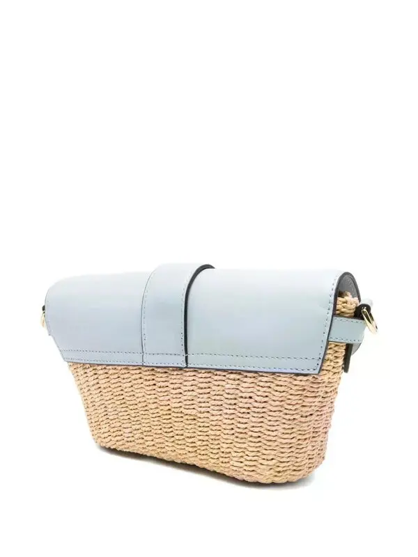 Ralph Lauren Woven Leather Tote Bag