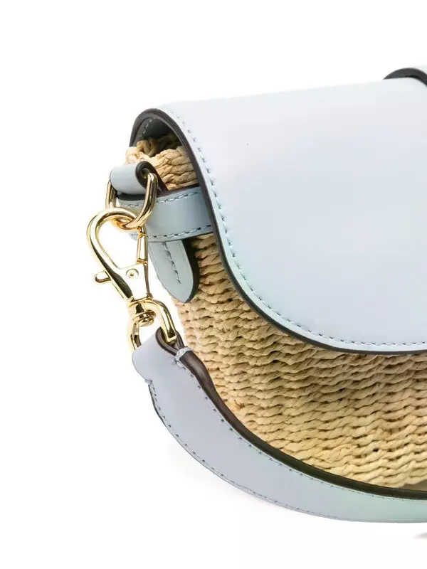 Ralph Lauren Woven Leather Tote Bag