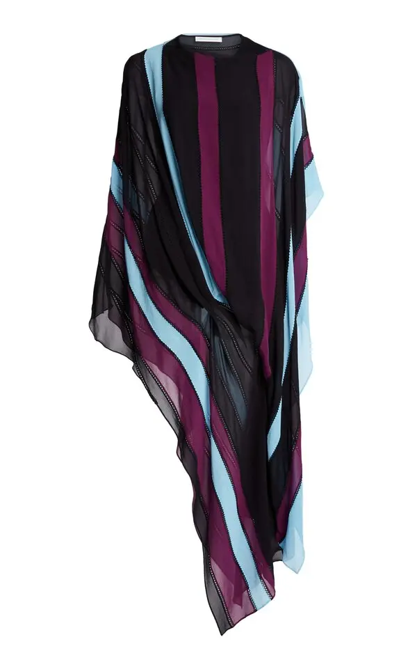 Christopher Esber Vin Draped Silk Midi Dress - Multi