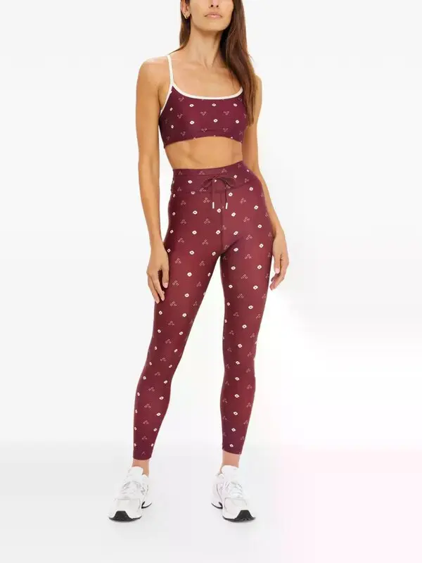 The Upside Bandhani-print Leggings - Red