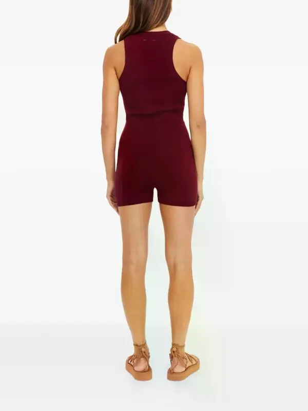 The Upside Simi Knitted Playsuit - Brown