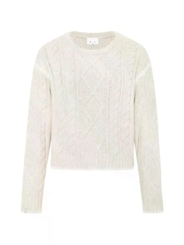 The Upside Xanthe Cable-knit Crew-neck Sweater