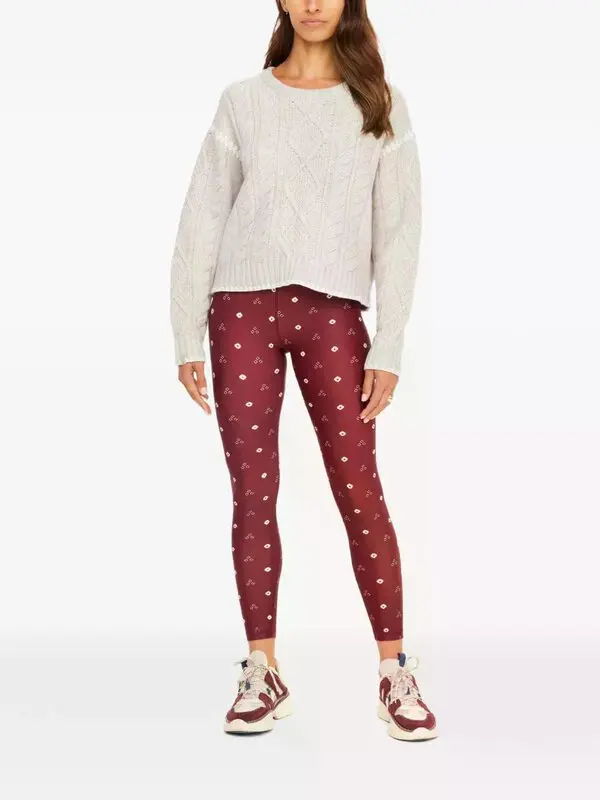 The Upside Xanthe Cable-knit Crew-neck Sweater