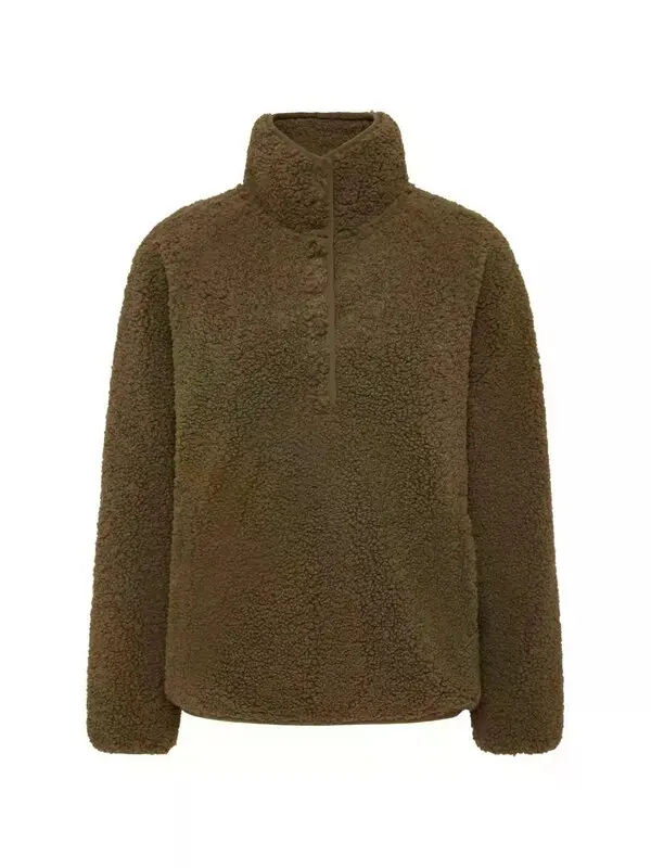 The Upside Harlow High-neck Fleece Top - Green