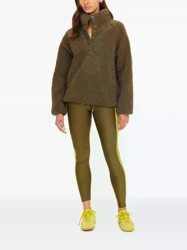 The Upside Harlow High-neck Fleece Top - Green