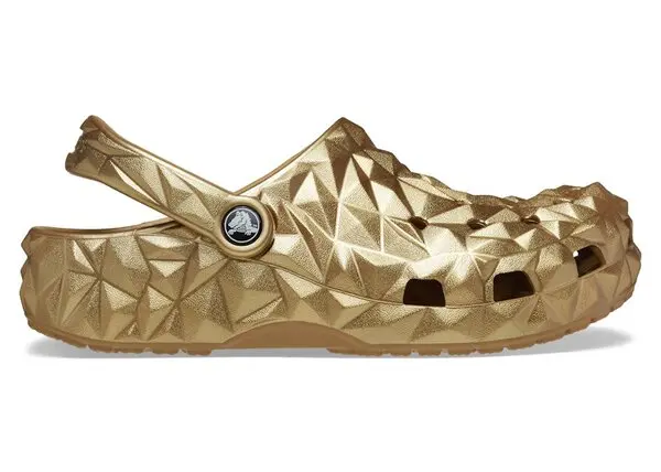 CROCS Classic Geometric Metallic Clogs - Gold