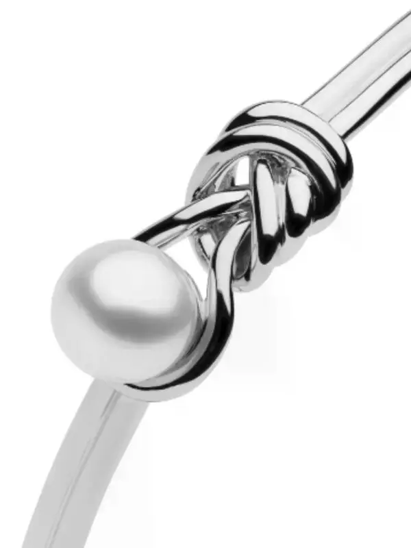 AUTORE MODA Melanie South Sea Pearl Bangle - Silver