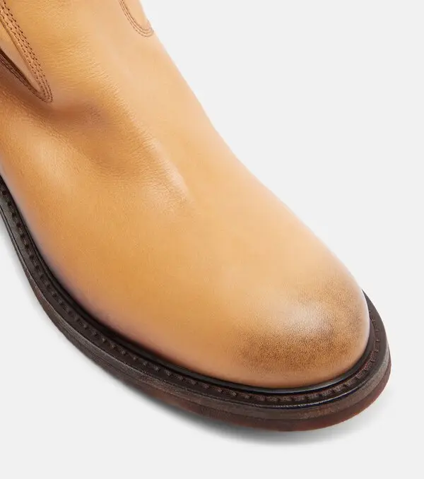 Miu Miu Leather Ankle Boots