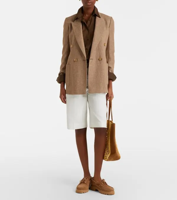 GIANVITO ROSSI Olonne Suede Boat Shoes - Brown