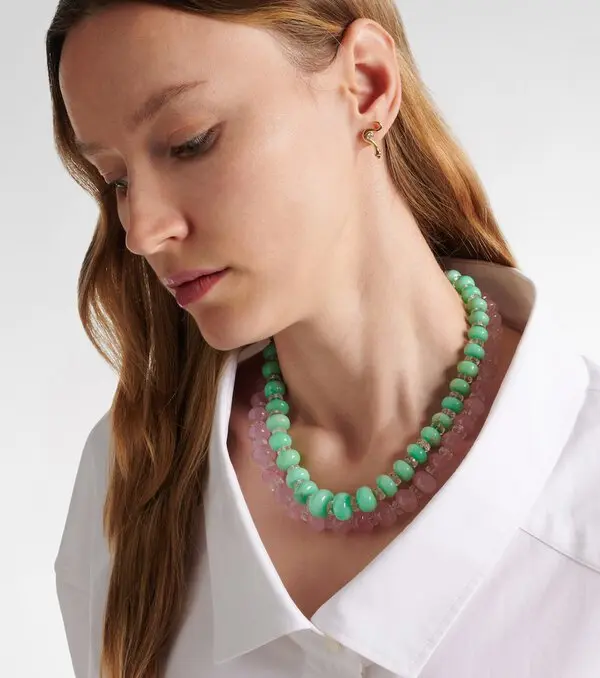 Ileana Makri Beaded Gemstone Necklace