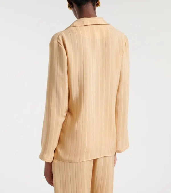 Saint Laurent Striped Silk Button-down Shirt
