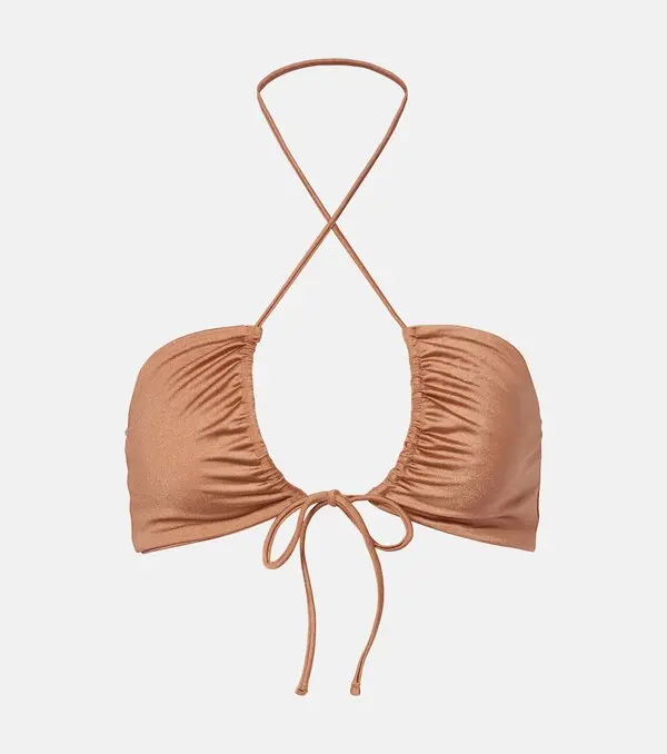 Jade Swim Livi Bikini Top - Brown