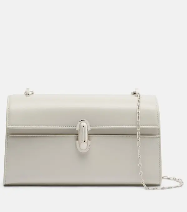 Savette Symmetry Chain Mini Crossbody Bag - White
