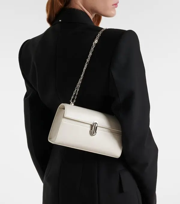 Savette Symmetry Chain Mini Leather Crossbody Bag