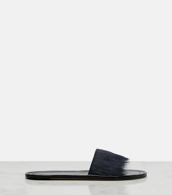 THE ROW Malick Calf Hair Slides