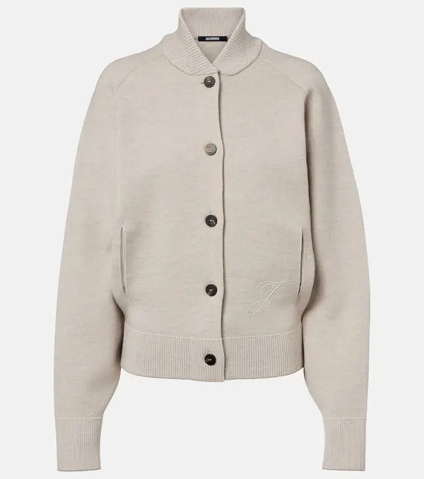 Jacquemus Lavande Wool-blend Cardigan - Beige
