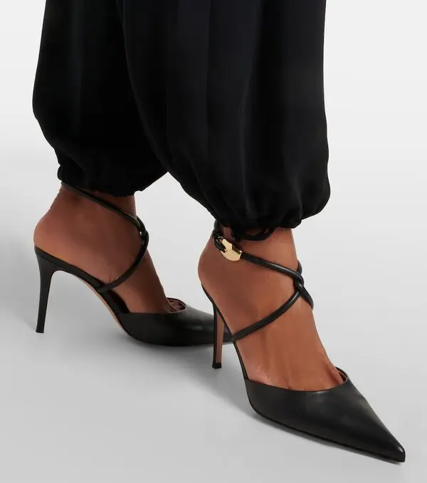 GIANVITO ROSSI Leather Slingback Pumps
