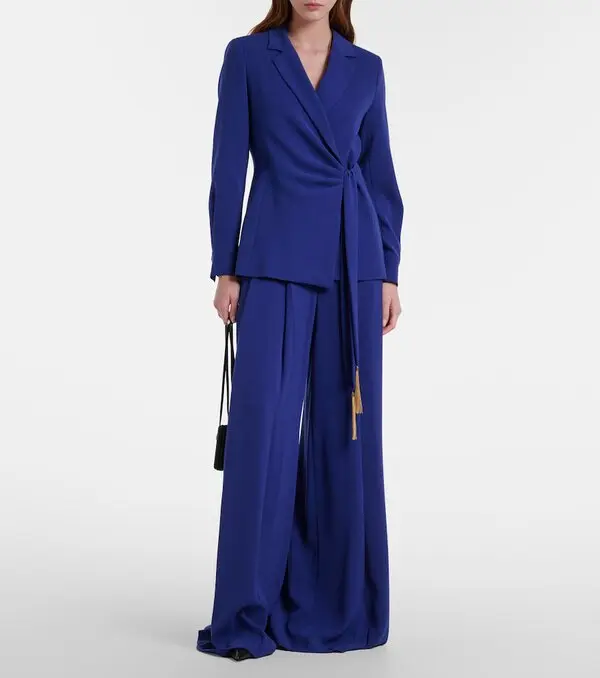 Max Mara Valico Pleated Wide-leg Pants