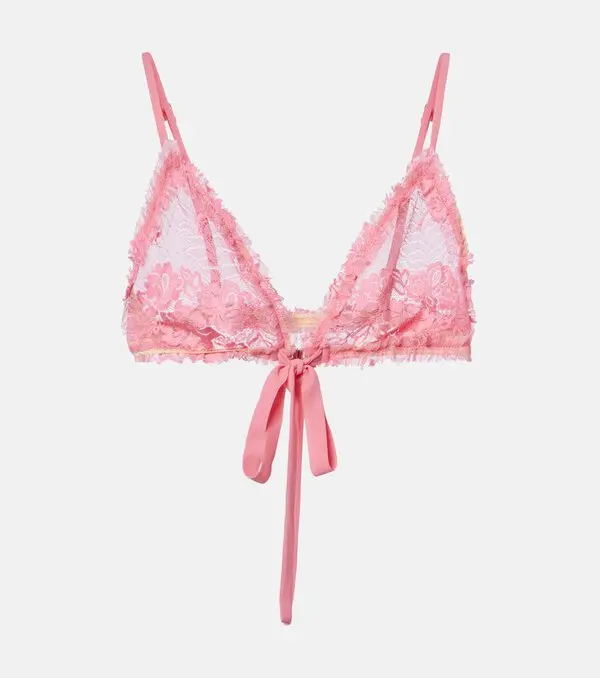 Attico Lace Bra Top - Pink