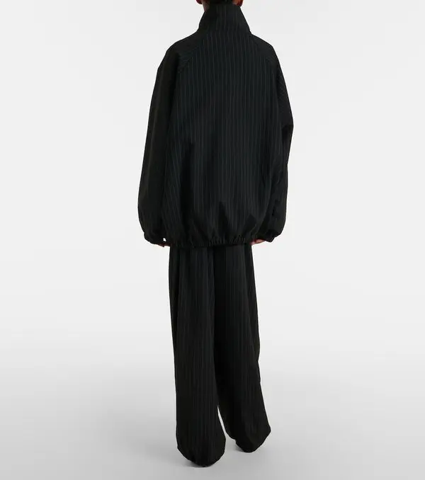 THE FRANKIE SHOP Oakdale Pinstripe Wide-leg Pants