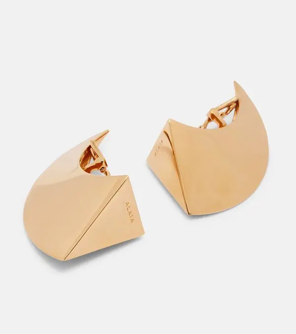 Alaïa Plated Clip-on Earrings - Gold