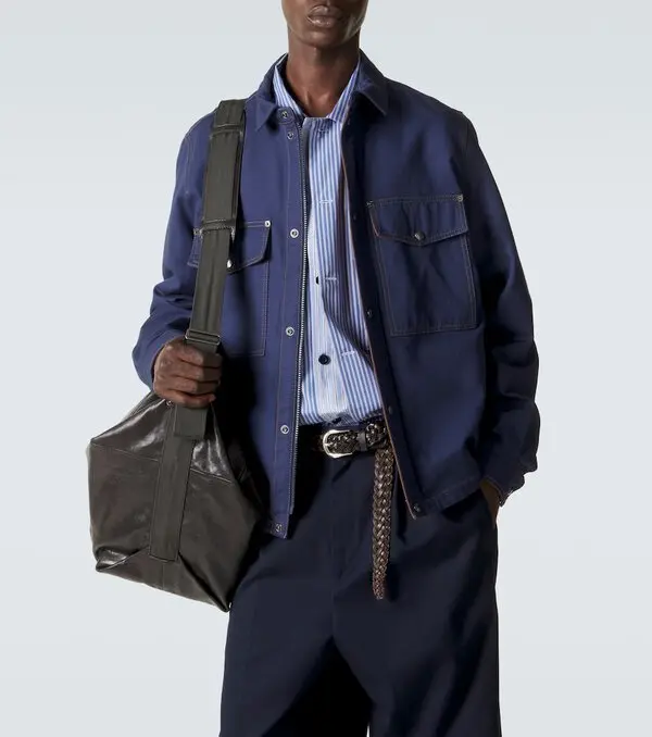 Moncler Cotton And Linen Field Jacket