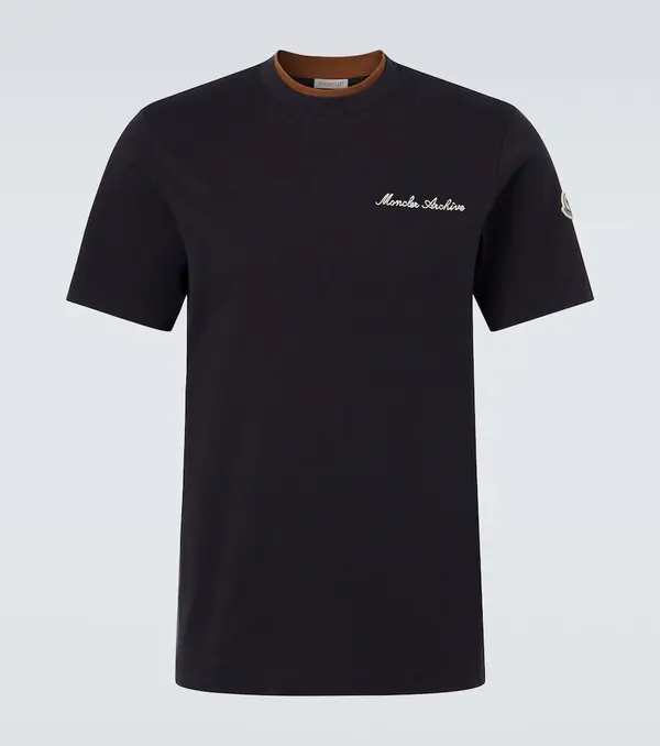Moncler Archivio Cotton Jersey T-shirt - Blue