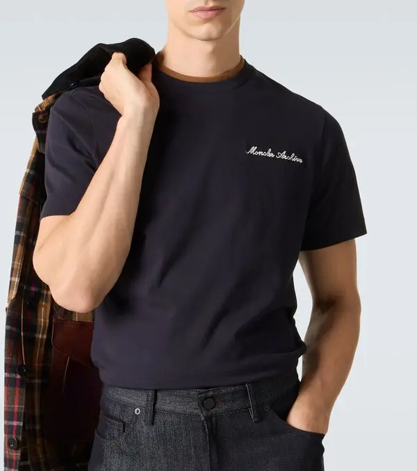 Moncler Archivio Cotton Jersey T-shirt - Blue