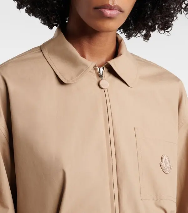 Moncler Cotton Poplin Shirt - Beige