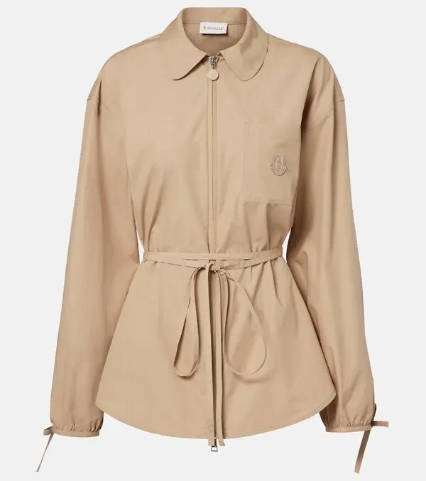 Moncler Cotton Poplin Shirt - Beige