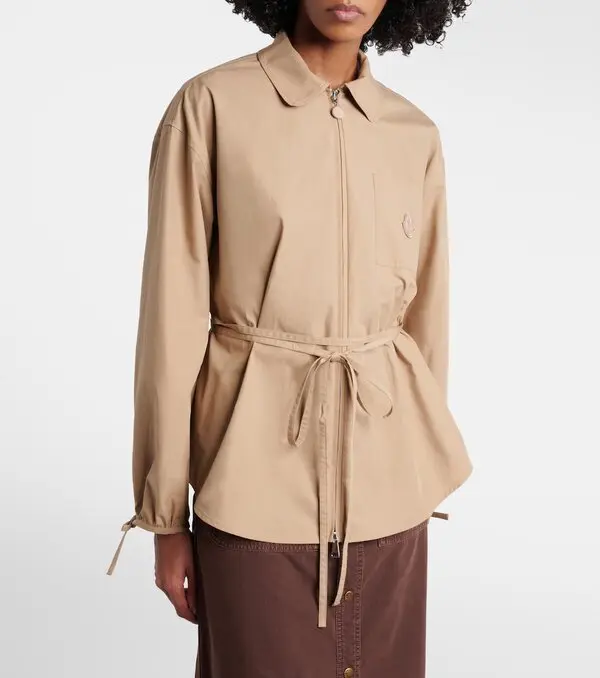Moncler Cotton Poplin Shirt - Beige
