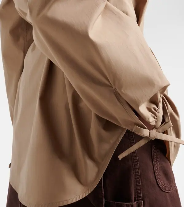 Moncler Cotton Poplin Shirt - Beige