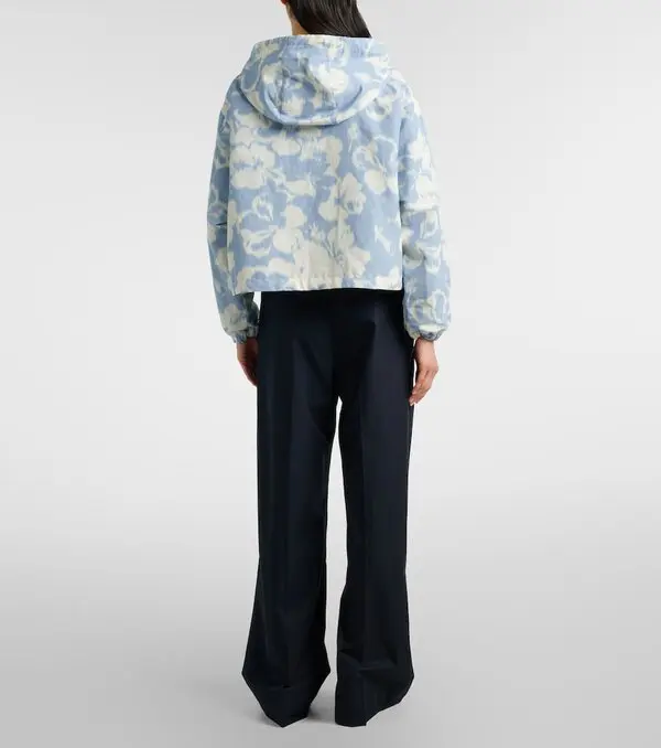 Moncler Cotton Wide-leg Trousers - Blue